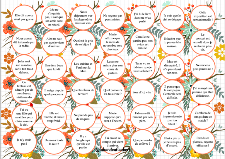 Le puissance 4 ⎜ La phrase – Flaubert and Co.