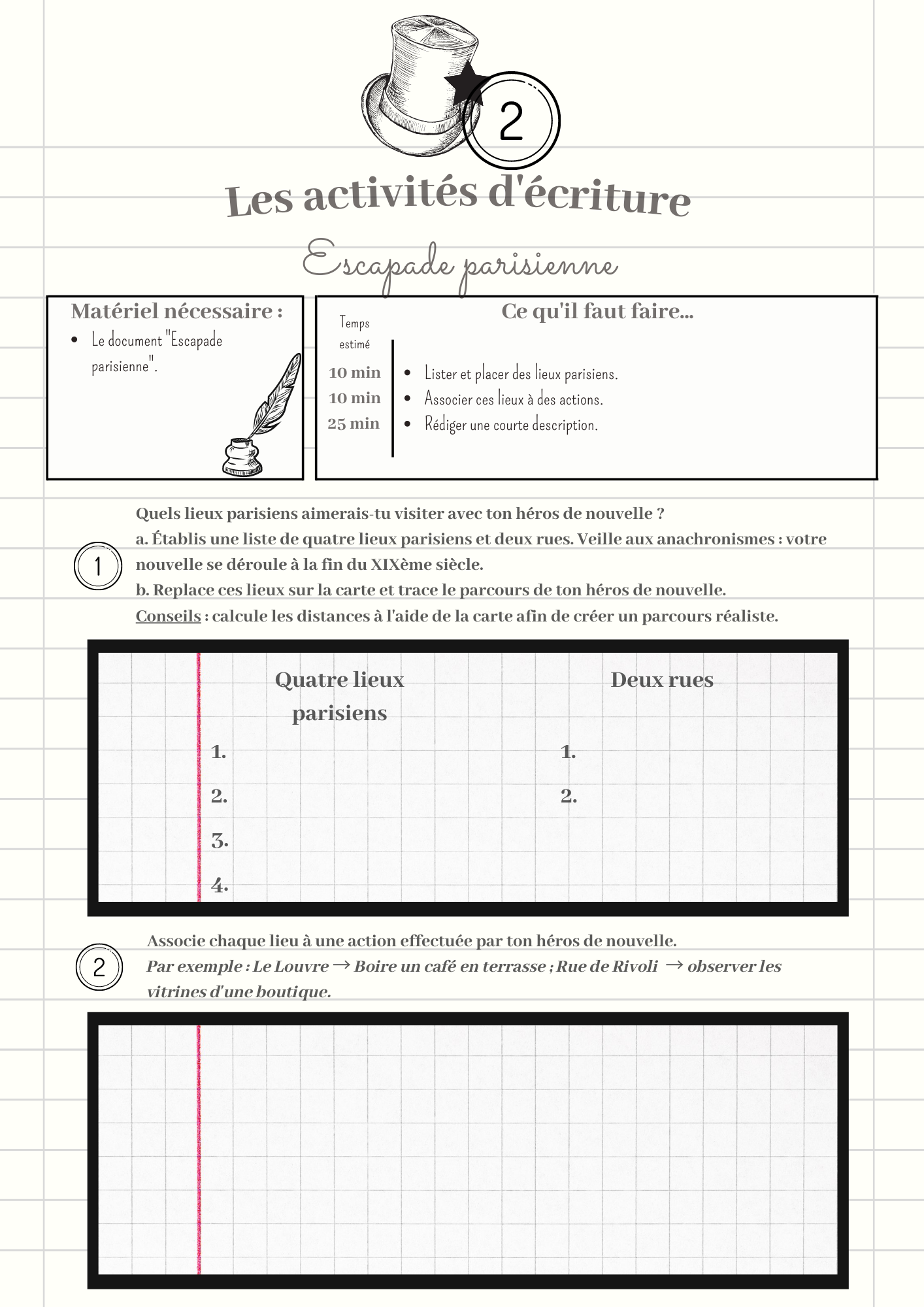 Plan de travail ⎜L’évasion d’Arsène Lupin – Flaubert and Co.