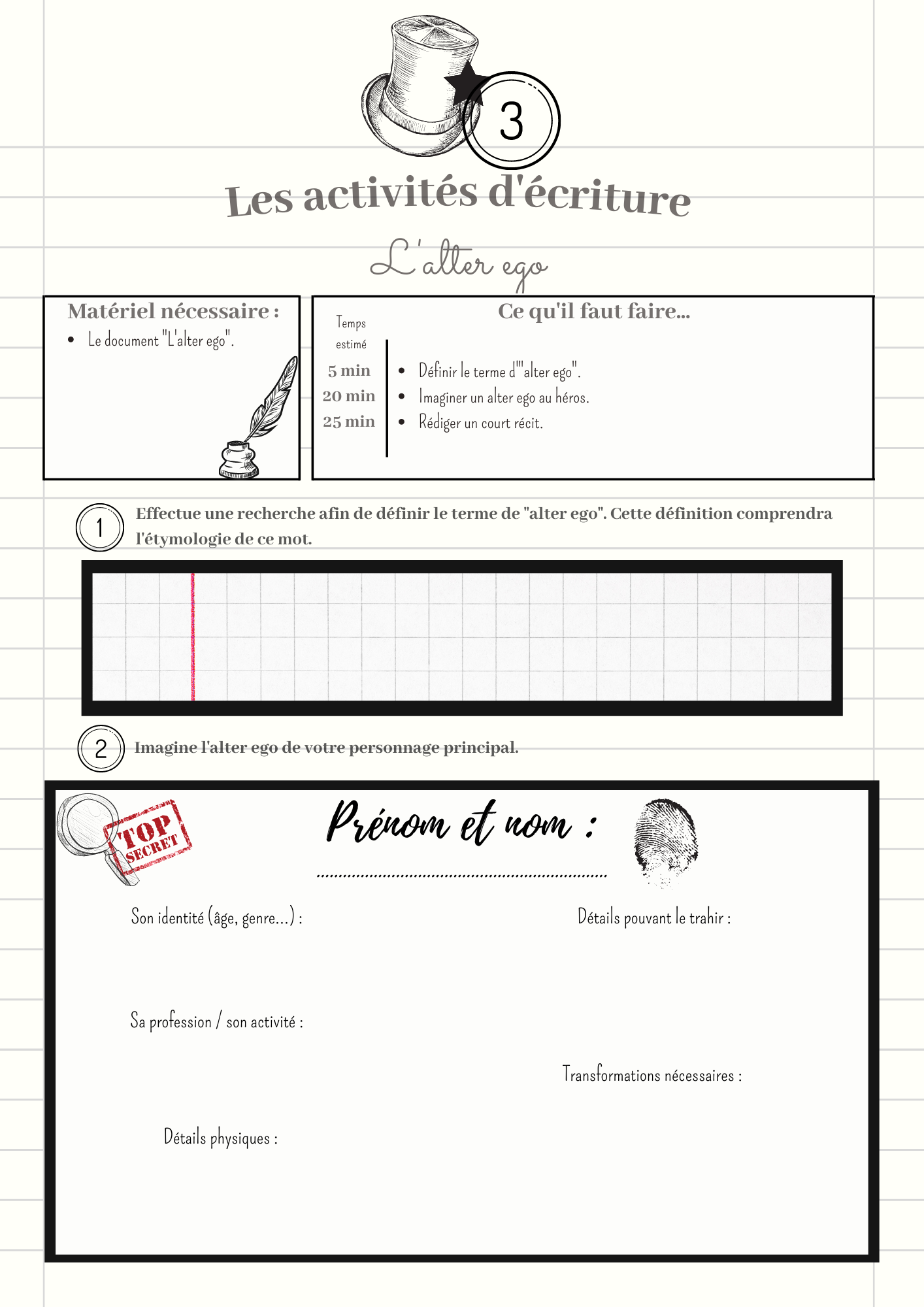 Plan de travail ⎜L’évasion d’Arsène Lupin – Flaubert and Co.