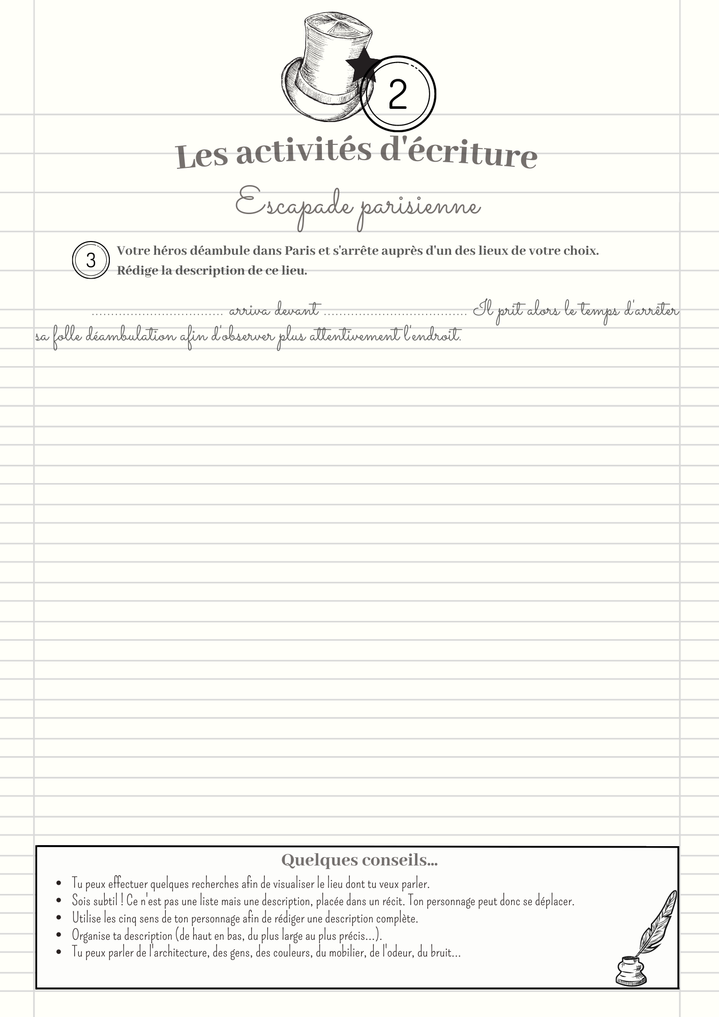 Plan de travail ⎜L’évasion d’Arsène Lupin – Flaubert and Co.