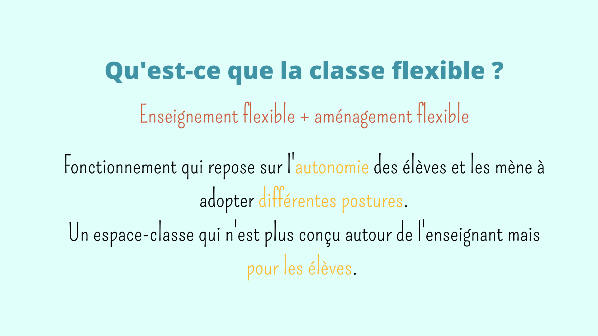 Journal d’une classe flexible ⎜#2 – Flaubert and Co.