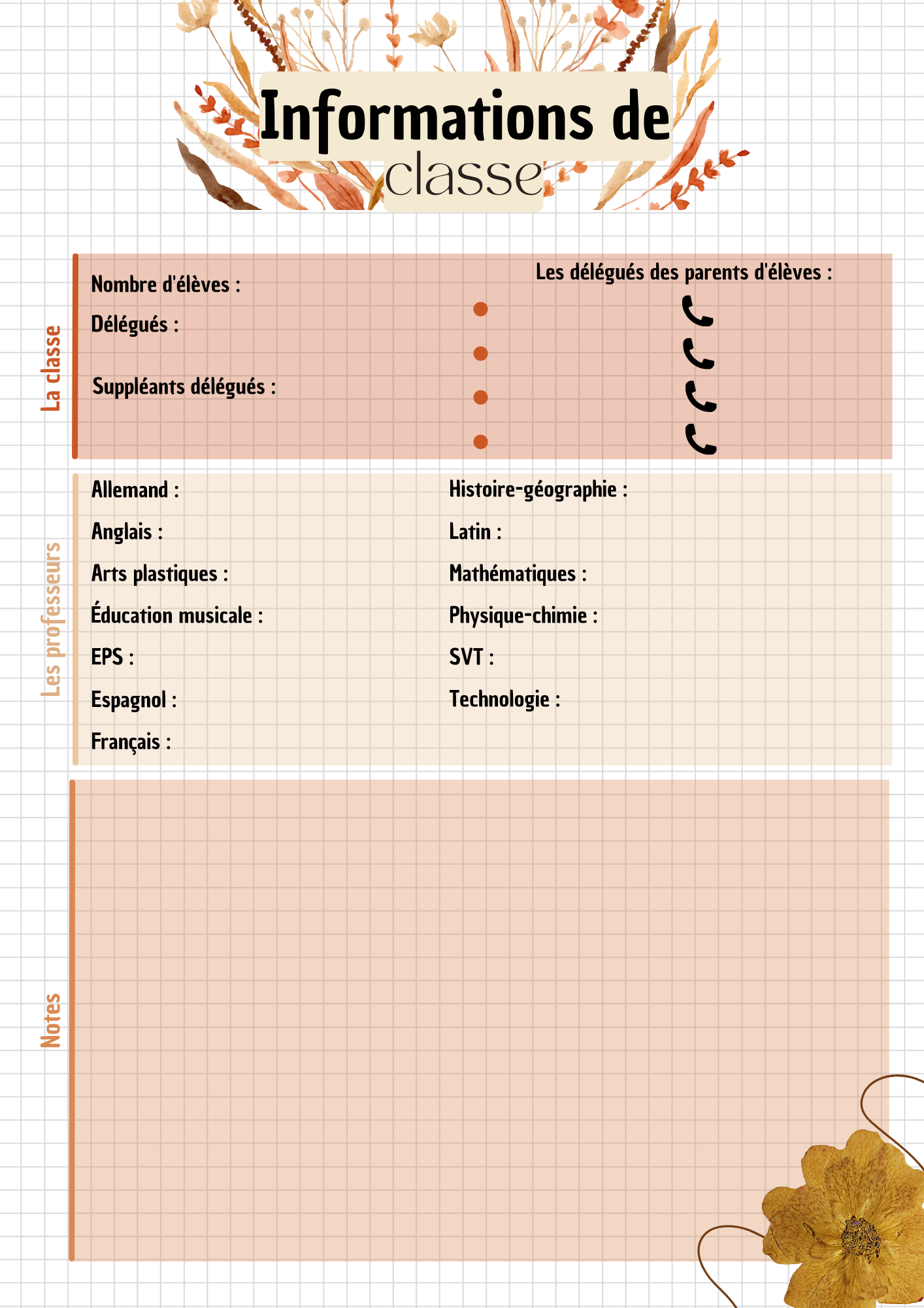 Le cahier du professeur principal 2024 / 2025 – Flaubert and Co.