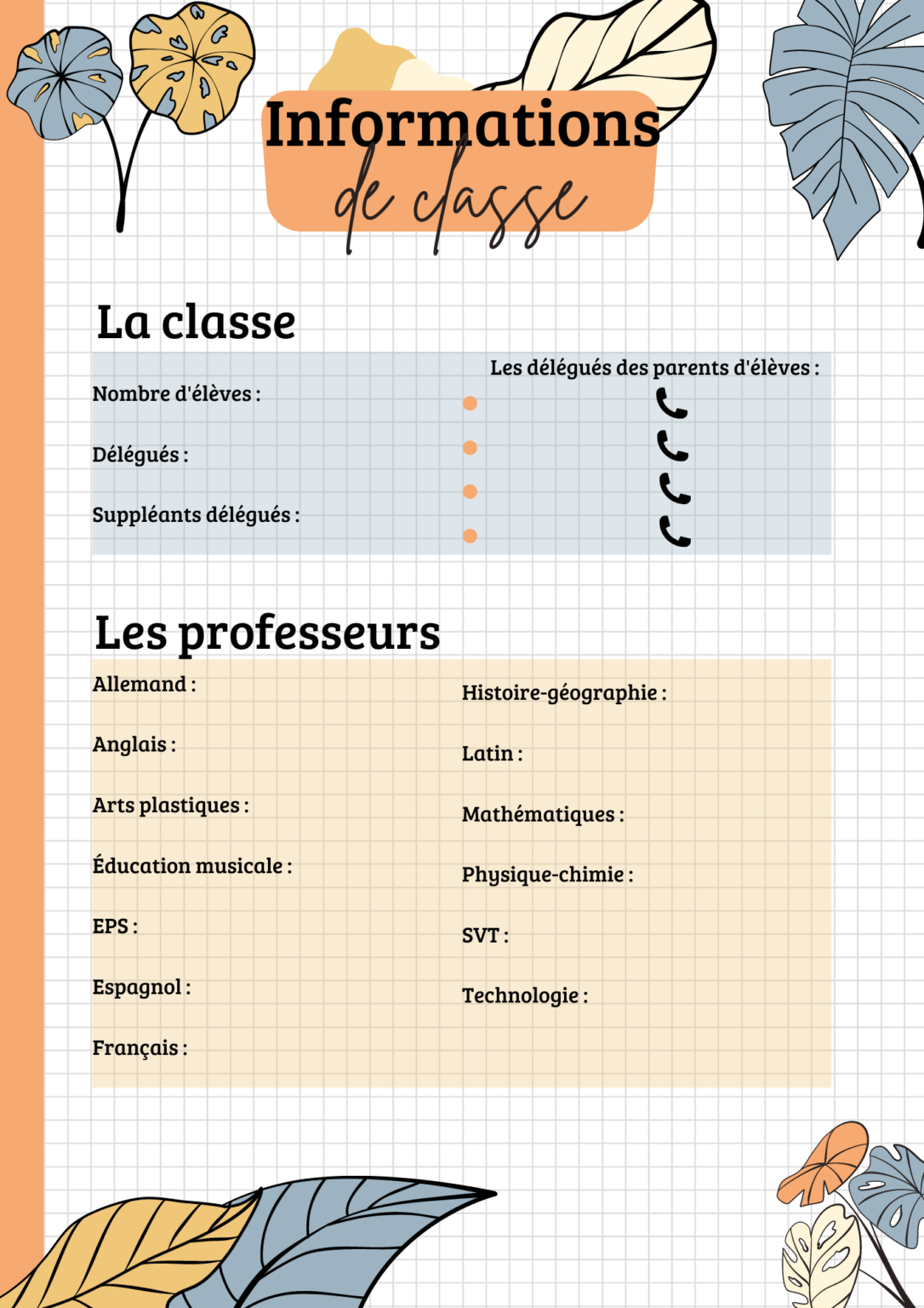 Le cahier du professeur principal 2022 / 2023 – Flaubert and Co.