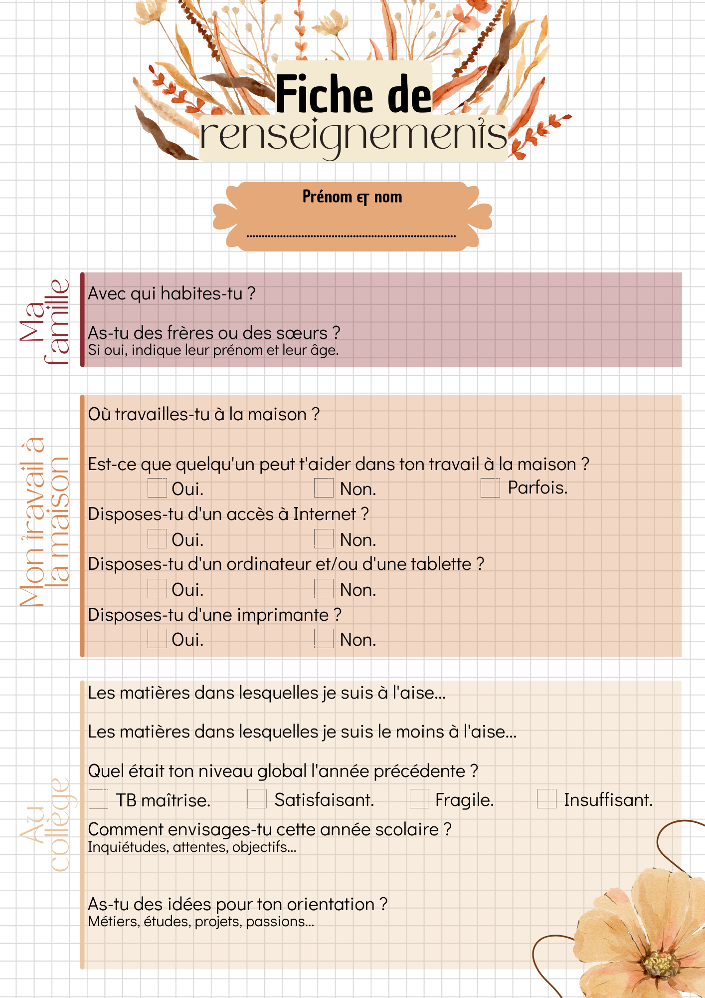 Le cahier du professeur principal 2024 / 2025 – Flaubert and Co.